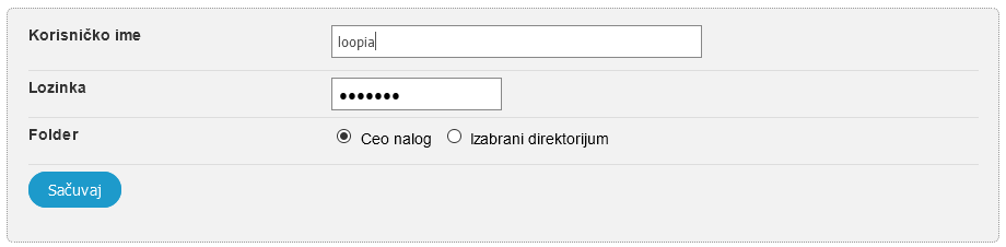 Kreiranje ftp naloga – Loopia baza znanja