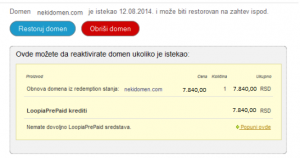 Reaktivacija isteklog domena – Loopia baza znanja