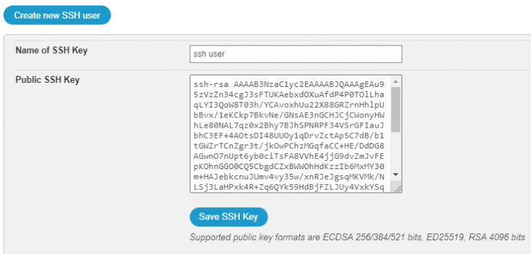 Kreiranje SSH korisnika u kontrol panelu – Loopia baza znanja